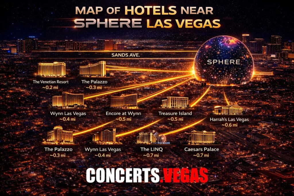 Hotels Near Sphere Las Vegas | Walking Distance Hotels
